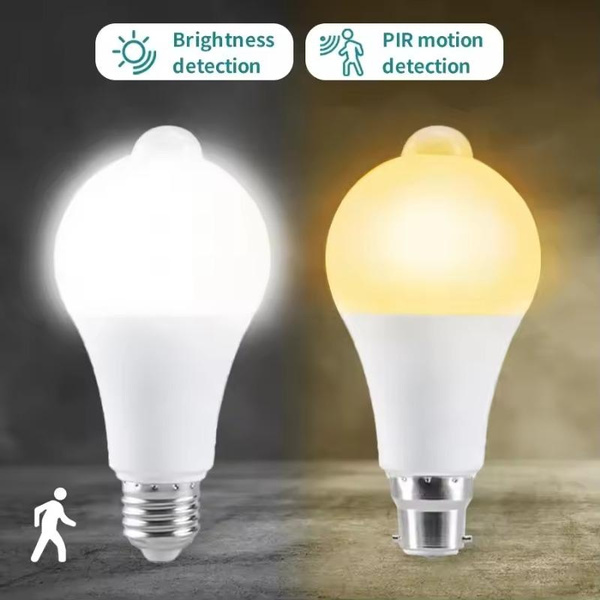 1pcs Motion Sensor LED Bulb E27 LED Lamp PIR Sensor Light Bulbs Auto ON ...