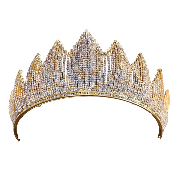 Baroque Crown Queen King Bridal Headdress Tiara Crown For Women Prom ...