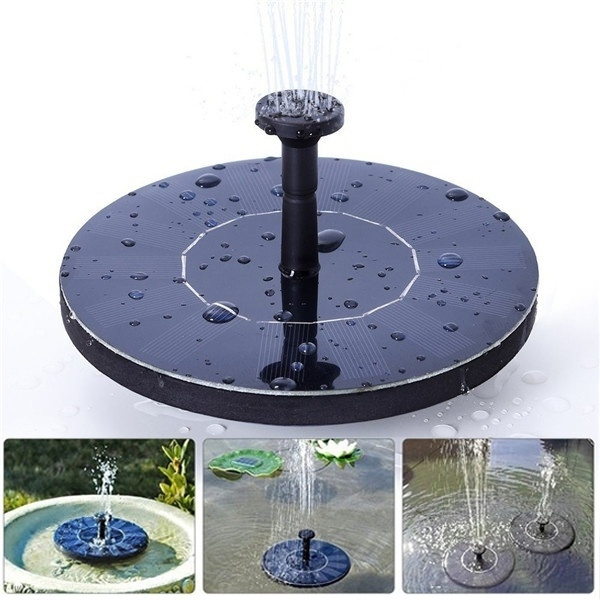 Solar Garden Fountain Miniature Floating Fountain Miniature Running ...