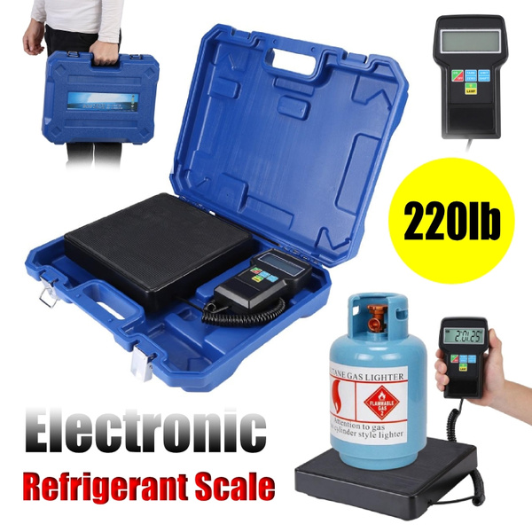 220lb/100kg Digital Refrigerant Scale Electronic Refrigerant Charging ...