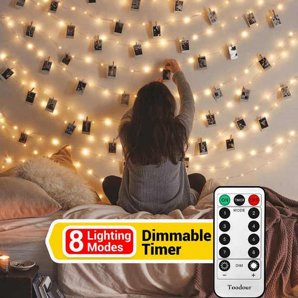 LED Photo Clip Decorative Shape USB With Remote Control Waterproof 8 ...