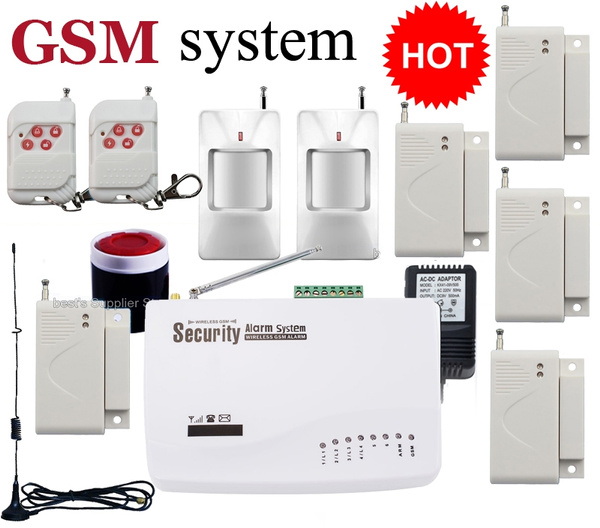 Dual Antenna Wireless Home office house Security Burglar GSM Alarm ...