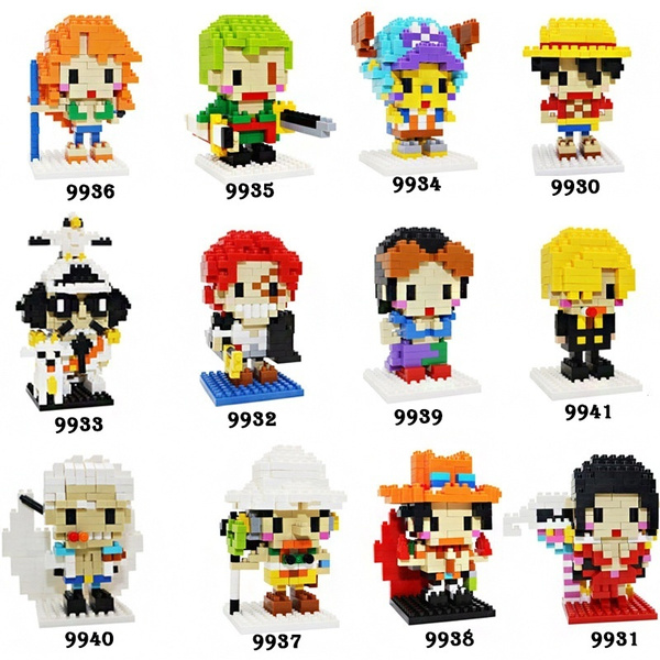 Japan Anime ONEPIECE Micro Diamond Building Block Brook Franky Garp ...