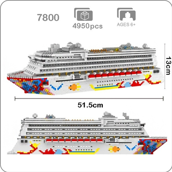 Dream Deluxe Cruise Micro Diamond Building Block Ship Model Toys ...