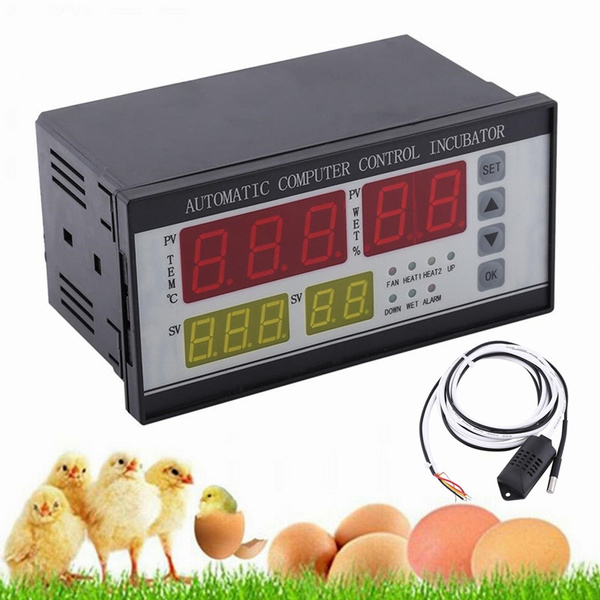 Multifunctional Automatic Incubator Thermostat Temperature Humidity ...