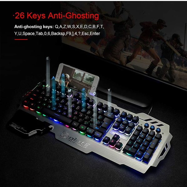 USB Wired Colorful Backlight Gaming Keyboard Waterproof Keyboard For ...