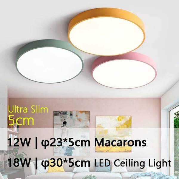 LED Round Modern Chandelier Ceiling Lights Fixture for Bedroom Kitchen ...