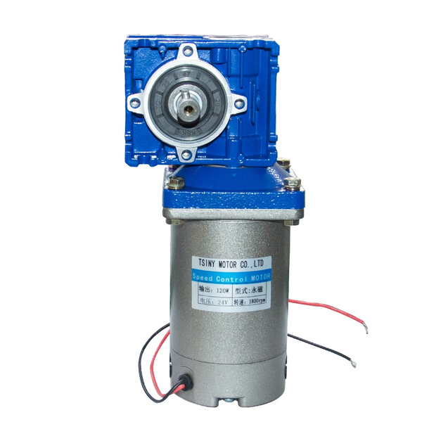 Super High Torque DC Gear Motor with 030 Gearbox DC 12V 24V 90V 220V 120W 22-240Rpm DC Permanent ...