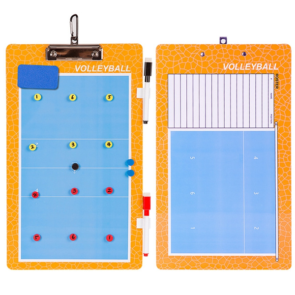 Volleyball Coach Board Tactics Tactical Plate Set with Marker Pen ...