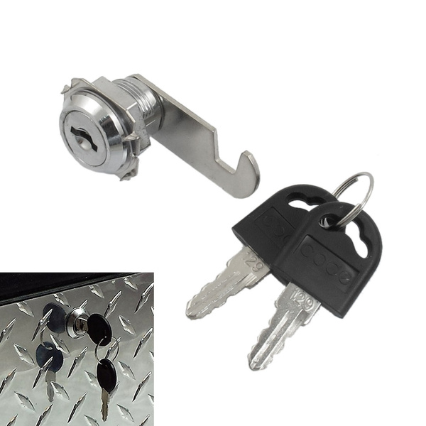 18mm Thread Desk Cabinet Drawer Tool Box Quarter Turn Cam Lock w Keys ...