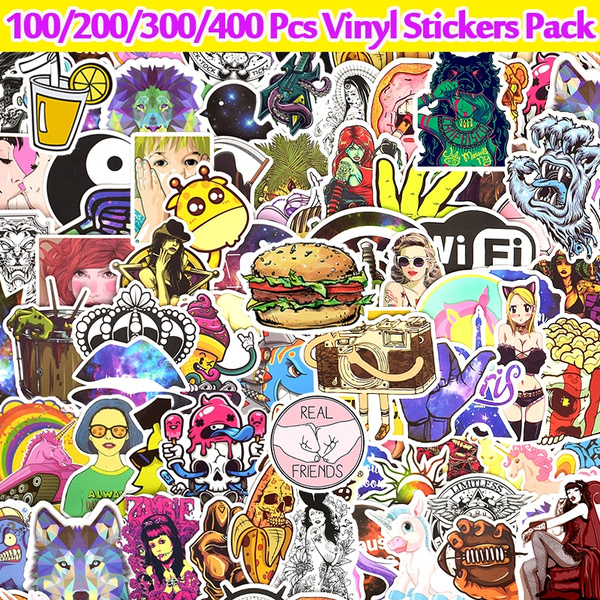 Cool Waterproof Vinyl Stickers Decals Pack for Laptop Water Bottle ...