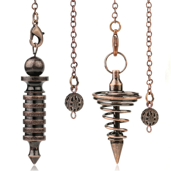 Metal Pendulum for Dowsing Divination Reiki Healing Spiritual Wicca ...