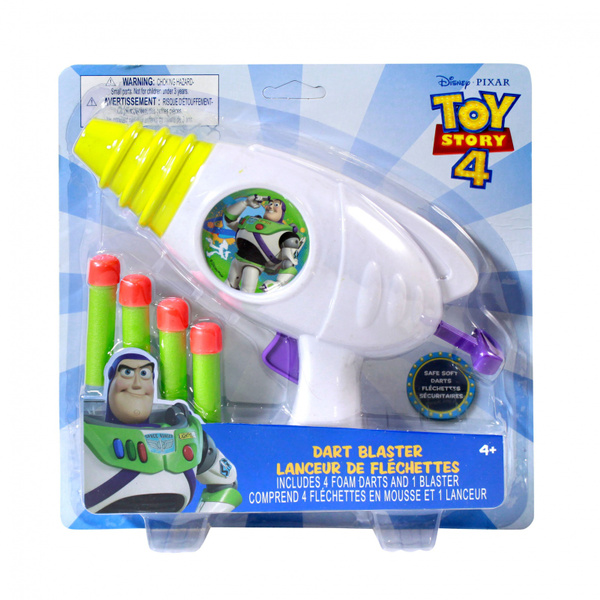 Toy Story 4 Buzz Lightyear Space Ranger Dart Blaster Toy Safe Foam ...