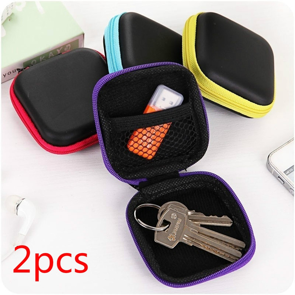 Earphone Accessory Mini Portable Earphone Bag Coin Purse Headphone USB ...