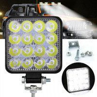 Square 48W 12V 24V LED Work Light Flood Spot Lamp For Off Road Car ...
