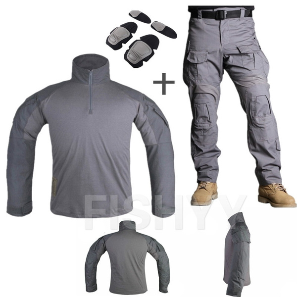 Outdoor Tactical Camouflage Military Uniform Clothes Suit Men US Army ...