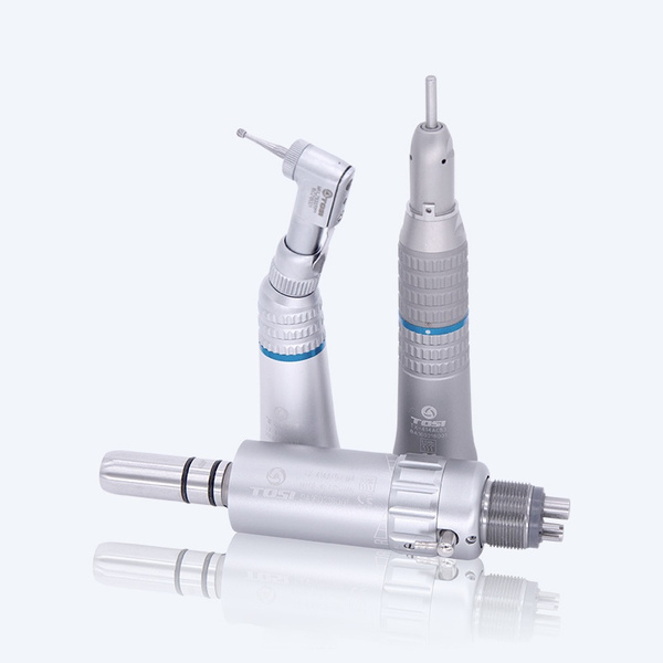 New Dental Low Speed Handpiece Kit Straight Contra Angle Air Motor Kit ...