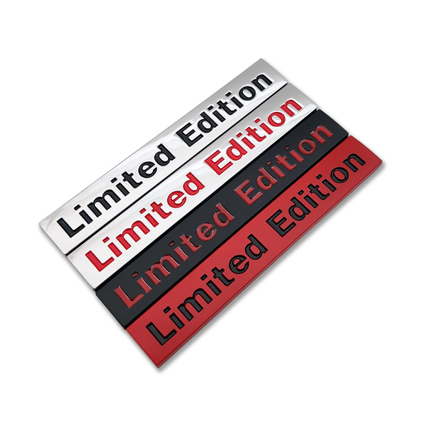 Chrome Metal Limited Edition Logo Car Emblem Rear Trunk Badge Side ...