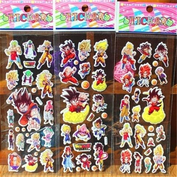 FD4328 Puffy Japan Anime Dragon Ball Z Stickers for Dragon Ball Z Fans ...