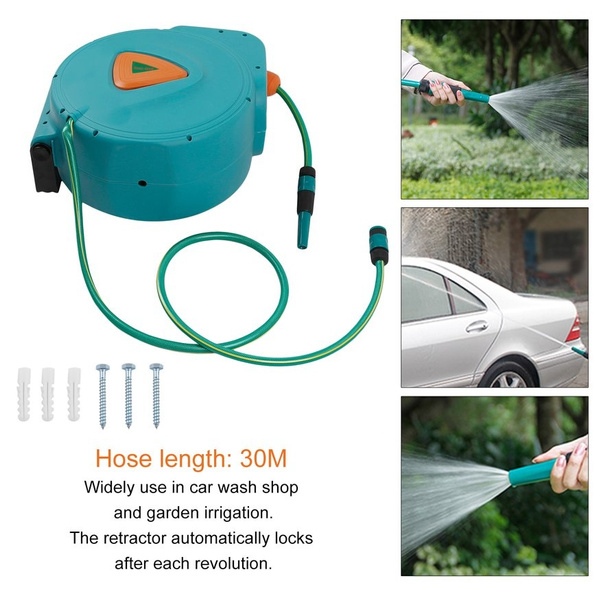 Water Drum Garden Hose Auto Rewind Automatic Hose Reel Rolling Machine ...
