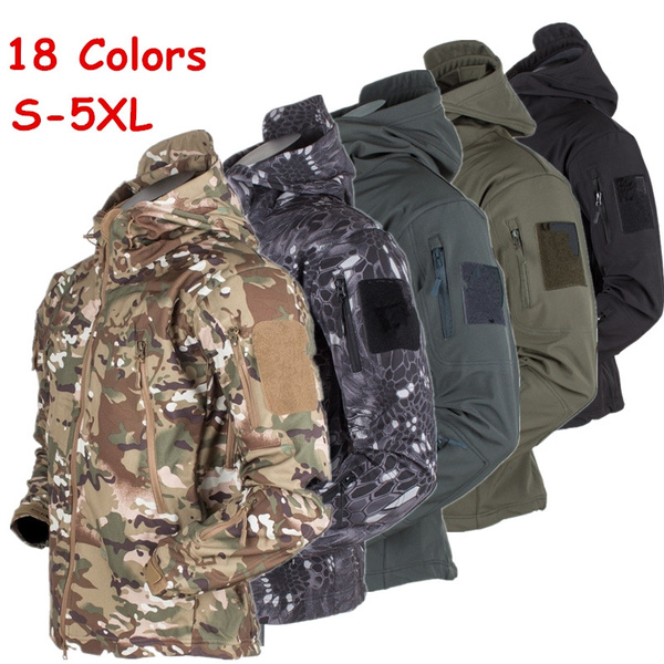 V4 Military Soft Shell Tactical Jacket Outdoor Sports Hiking Hunting ...