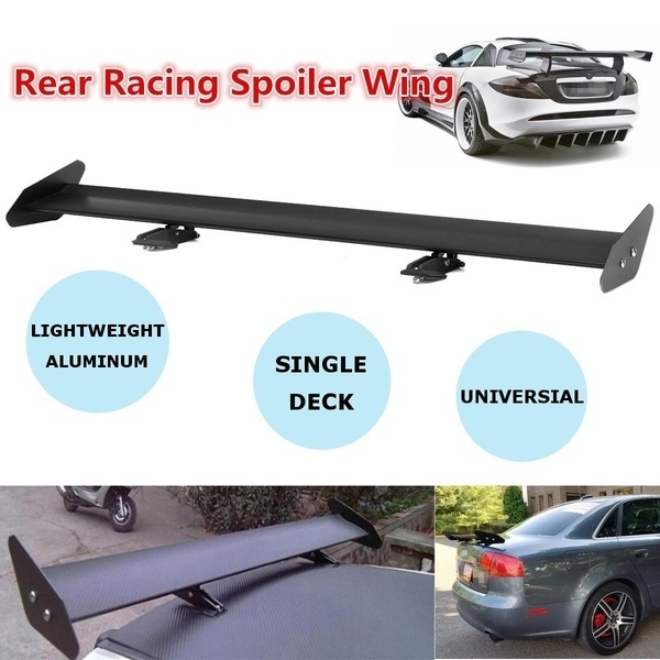 Universal Lightweight Aluminum Adjustable Car Trunk GT Rear Racing ...