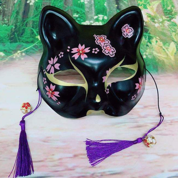 Japanese Fox Mask Cosplay Cosutmes Cat Natsume Book of Friends Fox Half ...