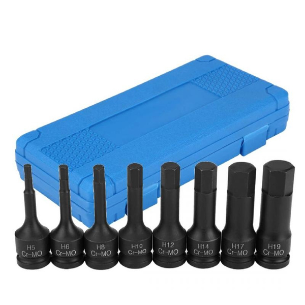 8Pcs /2Inch Drive Hex Impact Socket Set | Wish