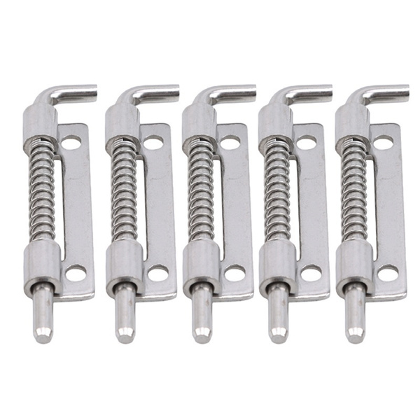5Pcs/Bag Stainless Steel Spring Bolts Industrial Cabinet Flat Welding ...
