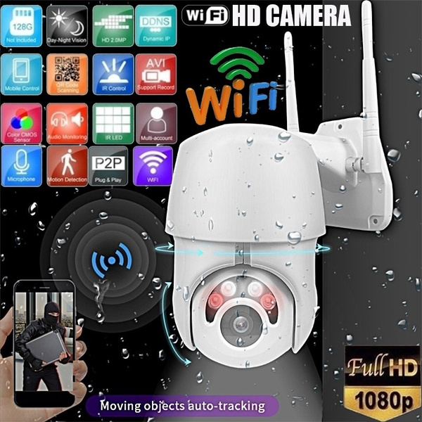 WIFI Monitor Wireless IP Network Camera Automatic Tracking Outdoor ...