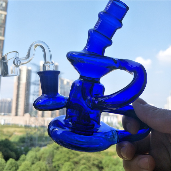 Mini Dab Rig Water Pipe Thick Oil Rigs Wax Smoking Hookah Male Joint 14 ...