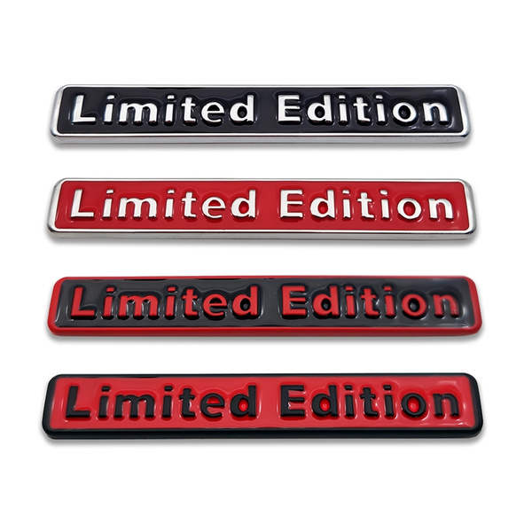 Chrome Metal Limited Edition Logo Emblem Rear Trunk Badge Side Fender ...
