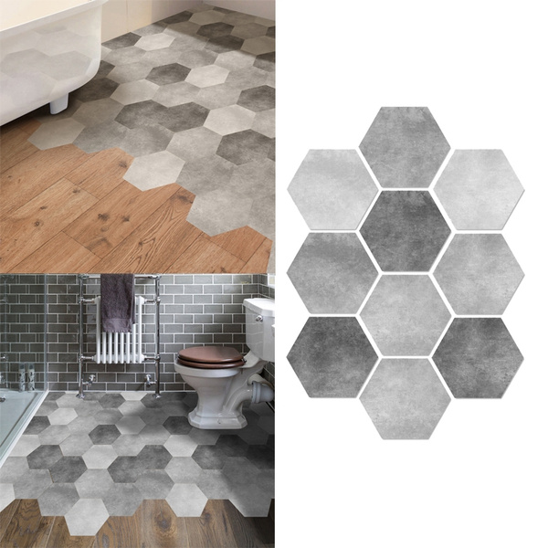 Bathroom Hexagon Sticker Waterproof Wear Resistant Floor Sticker | Wish