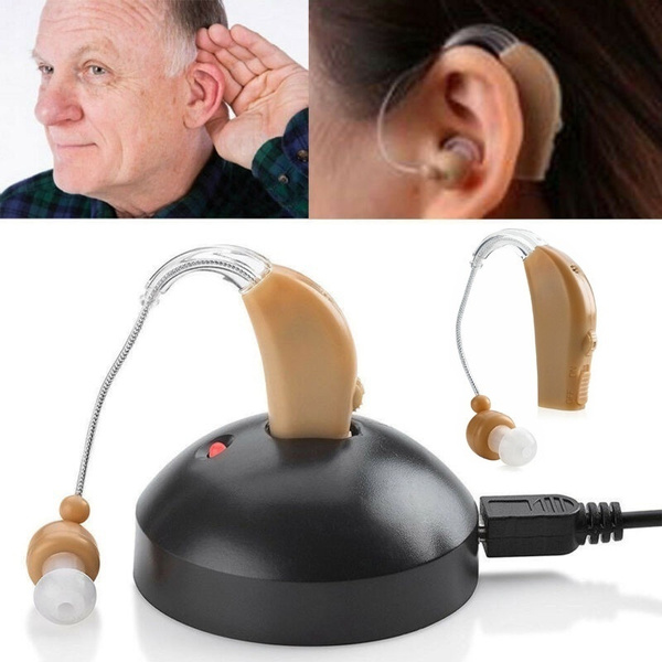 Ear Sound Amplifier Rechargeable Acousticon Behind Ear Hearing Aid ...