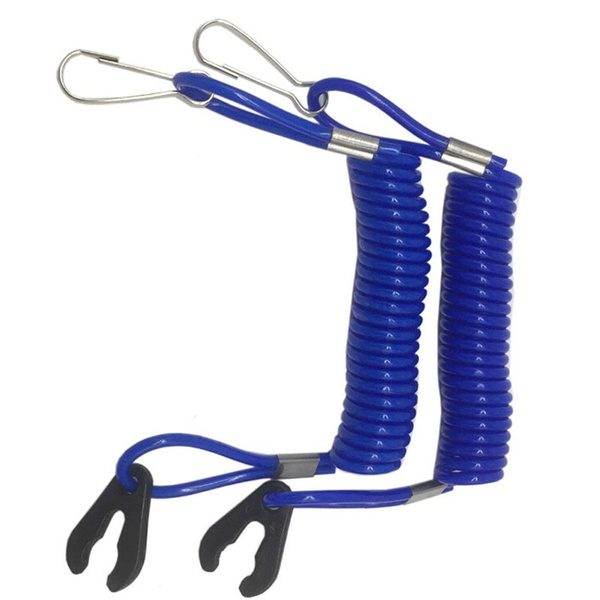 2PCS Jet Ski Safety Lanyard Tether Cord Boat Outboard Engine Safety ...