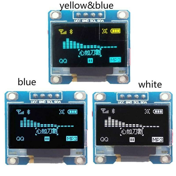 New 0.96" 128X64 OLED I2C IIC Serial LCD LED SSD Arduino Display Module ...