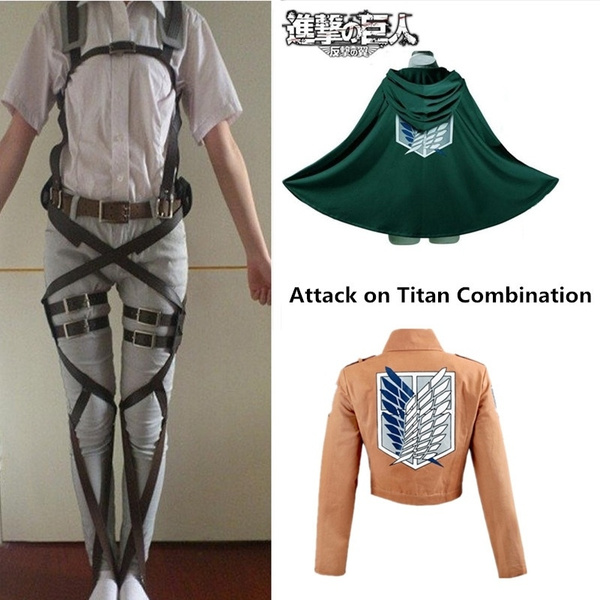 Attack on Titan Scouting Legion Top Cosplay Grade Cloak for Eren ...