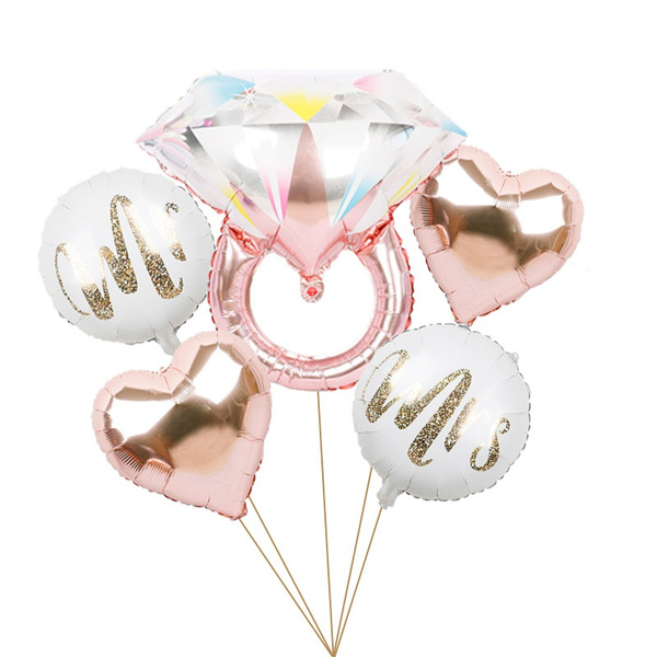 Diamond Ring Balloon 22 Inch Rose Gold to Be Balloon Letter Balloon ...