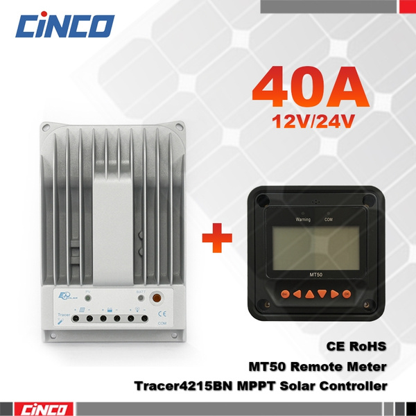 Tracer4215BN MPPT solar charge controller with MT50 remote meter charge ...