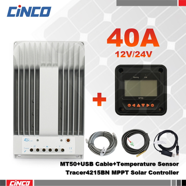 Tracer4215BN 40A 12V/24 MPPT solar controller & MT50 meter and USB ...