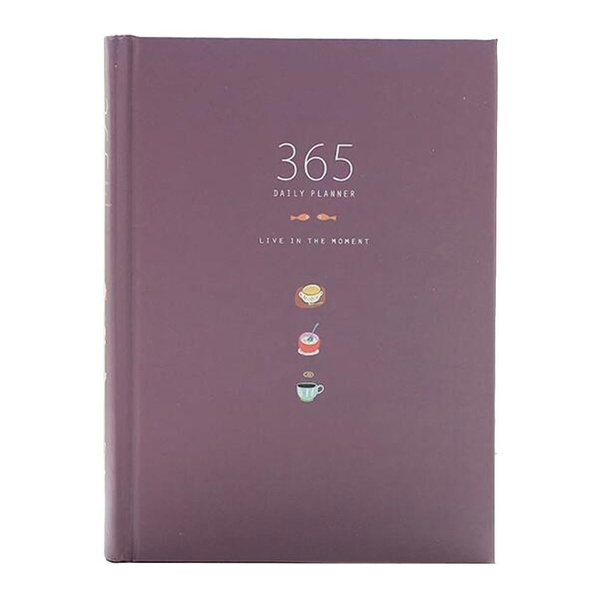 Cute Hard Cover Planner 365 Days Daily Weekly Monthly Planners Book | Wish