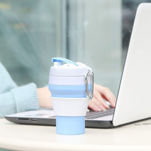 Food Grade Silicone Collapsible Travel Cup Reusable, Folding Silicone ...