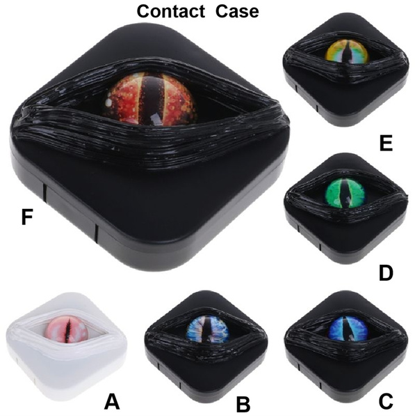 Unique Contact Case Personality Eyes Design Glasses Storage Case Travel ...