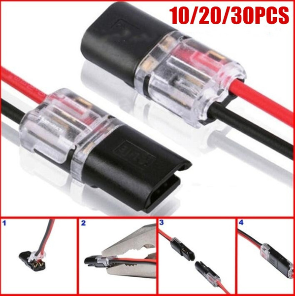 10/20/30PCS Wire Connector for 22-20AWG Wire with No Welding 2pin No ...