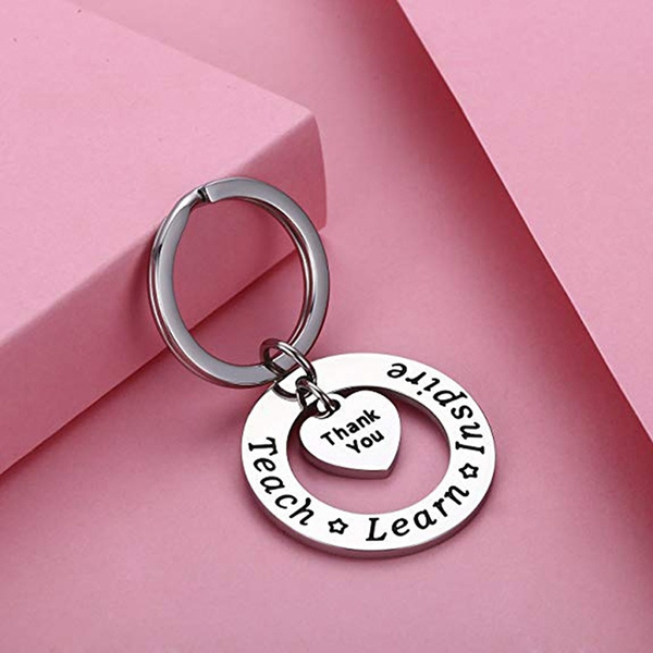 1 Pc Teacher Keychain Teacher Gifts Keychain Help Shape Little Minds ...