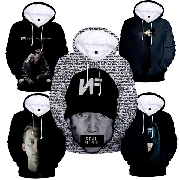 Harajuku 3D Printed NF-hit Hoodies Sweatshirts Mannen/vrouwen Hoge ...