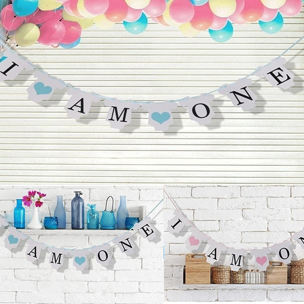 Newest Beautiful Photo Booth Props Supplies‘ I Am One ’For Birthday ...