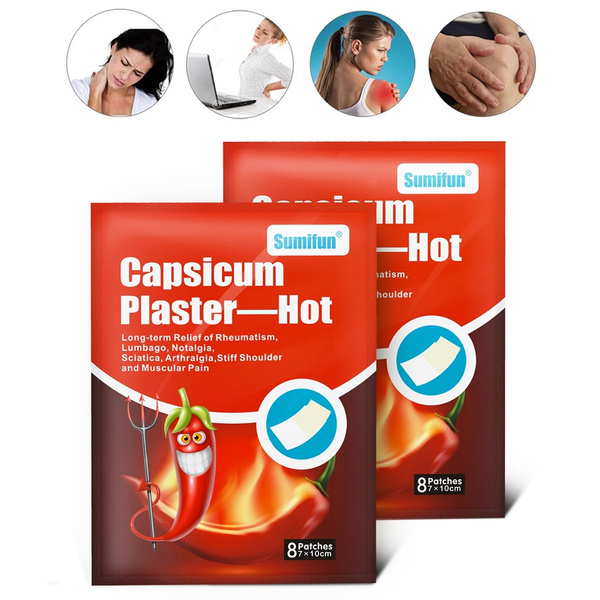 Capsicum Plaster Hot Muscle Fatigue Neck Pain Backache Shoulder Joint ...