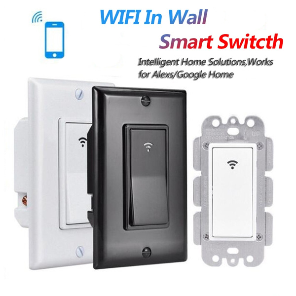 WiFi Wall Switch Paddle Switch Smart Light Switch APP Wireless Remote ...
