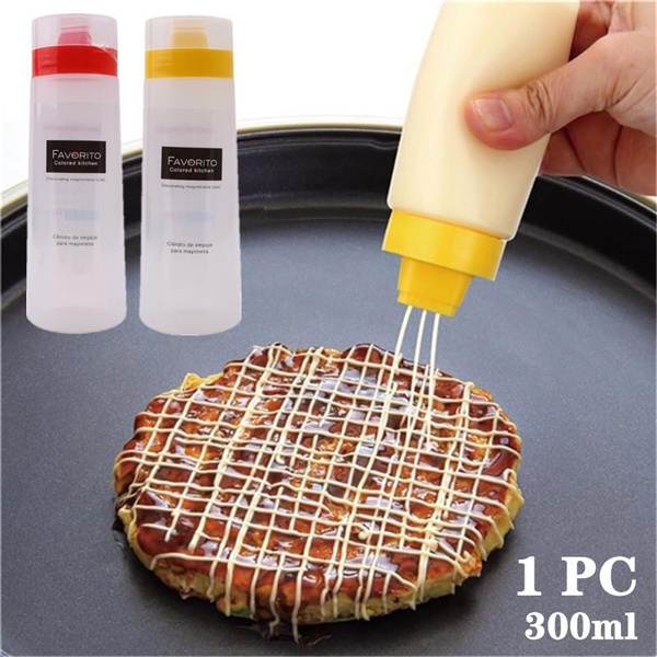 Kitchen Bottle Condiment Kitchen Cooking Tools with Leak Proof Clear ...